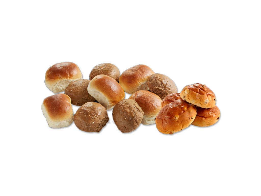 Bollenmix bruno, wit, bruin, krentenbol, maisbol x10 - Bakker Jochem